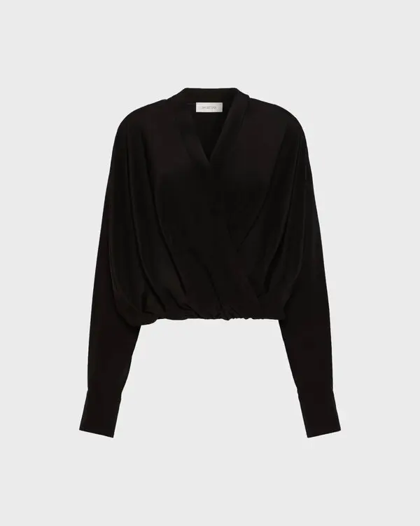Sportmax Blouse Loose-fit Pure Silk - Black
