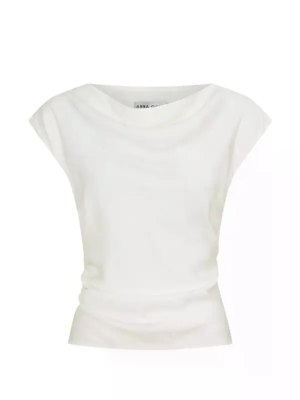 Anna Quan Bessette Cowl-neck Top - White