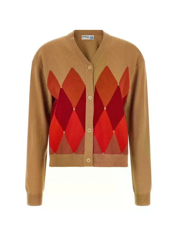 BALLANTYNE Argyle Cashmere Cardigan