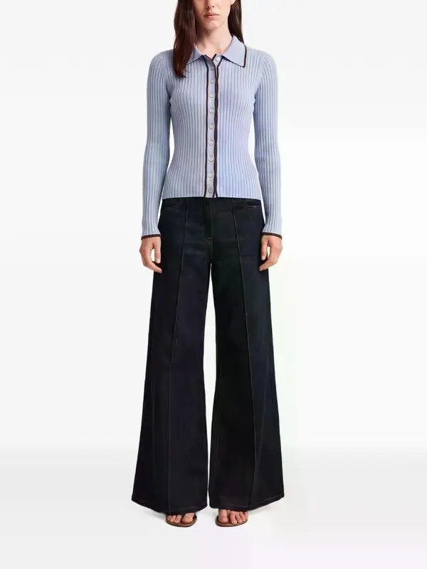 Anna Quan Ashlen Ribbed-knit Top