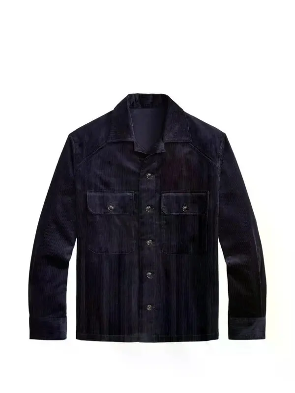 Ralph Lauren Purple Label Clyborn Corduroy Shirt Jacket - Blue