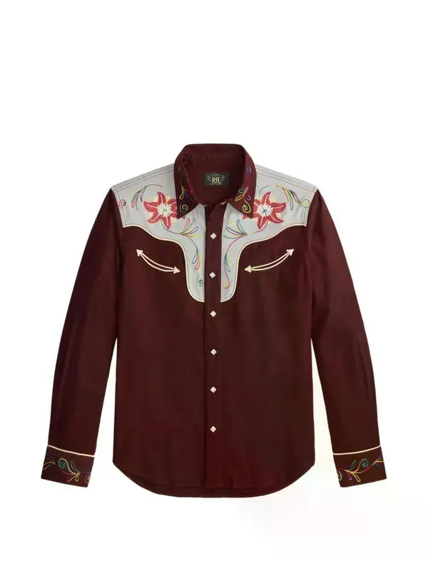 Ralph Lauren Floral-embroidered Shirt