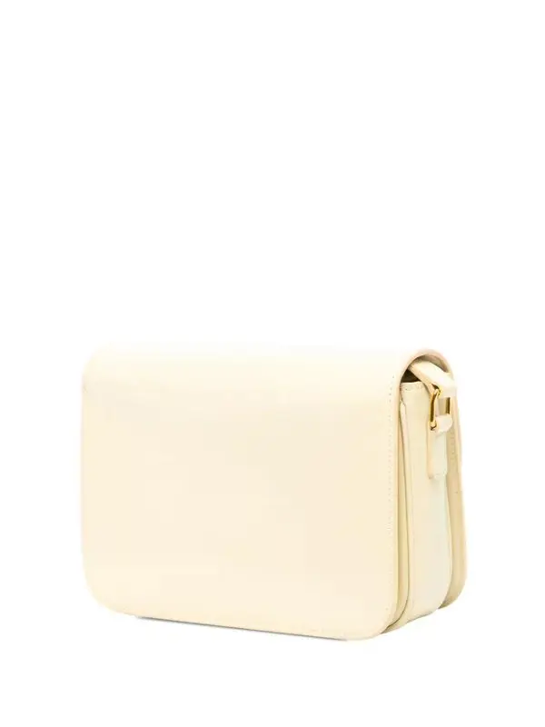 Celine 2024 Classique Shiny Calfskin Triomphe Crossbody Bag