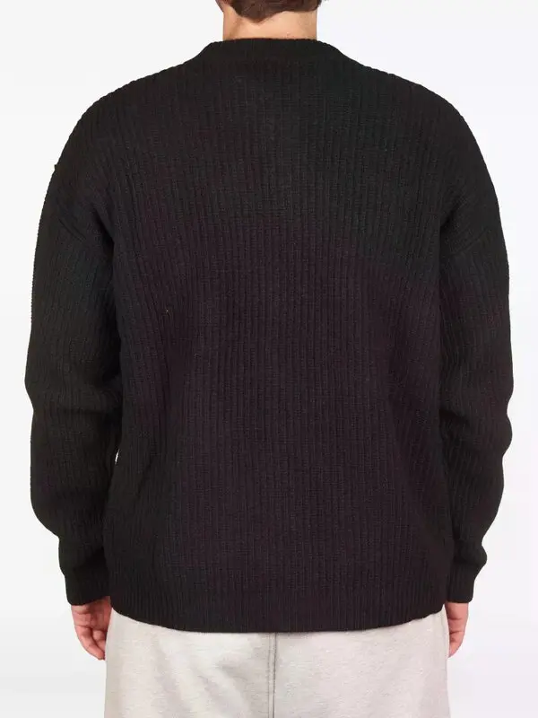 Alpha Studio Ribbed-knit Zip-up Cardigan
