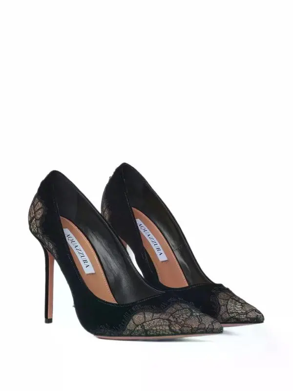 AQUAZZURA Velvet Meadow Pumps 105