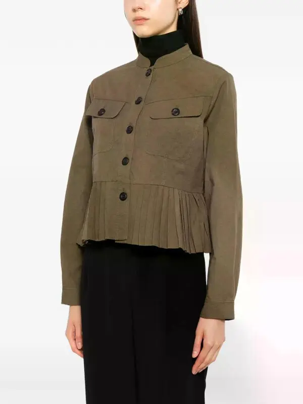 COTEMP Pleated-hem Cropped Jacket