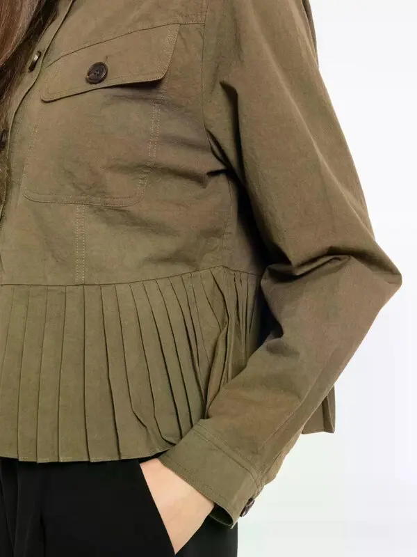 COTEMP Pleated-hem Cropped Jacket