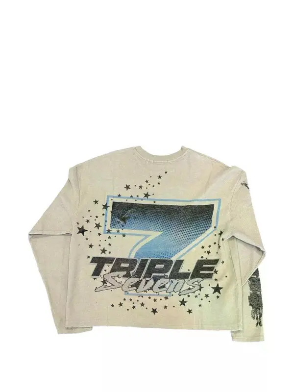 TRIPLE SEVENS All Star V2 Waffle-knit Graphic-print T-shirt