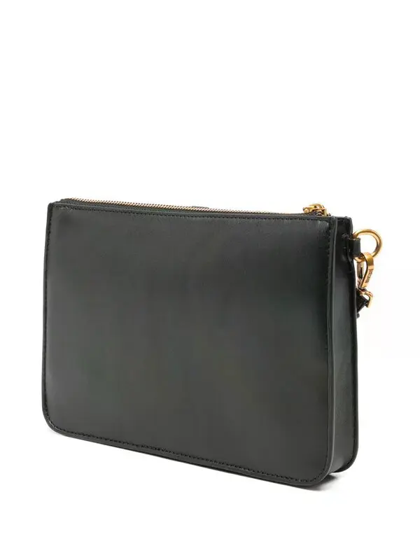 Just Cavalli Logo-plaque Leather Clutch Bag