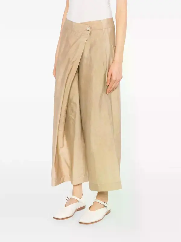 UMA WANG Wrap-front Wide-leg Trousers