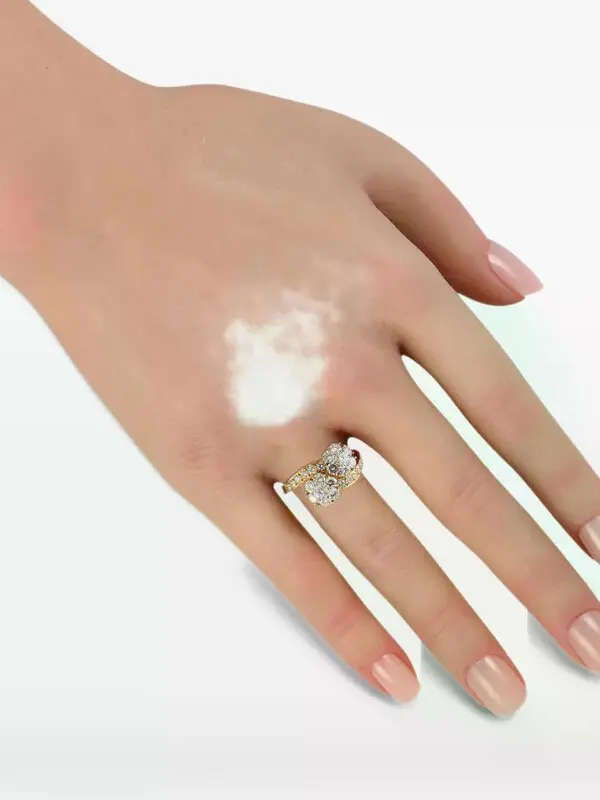 Van Cleef & Arpels Diamond Bypass Ring - Gold