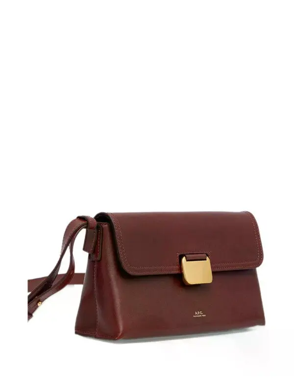 A.p.c. Small Simone Logo-print Leather Cross Body Bag - Brown