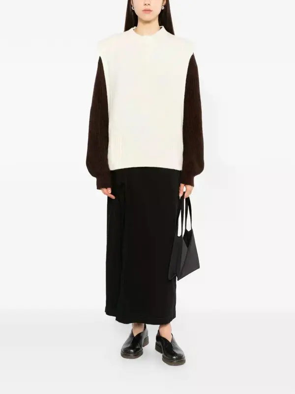 UMA WANG Ribbed-knit Sleeveless Top