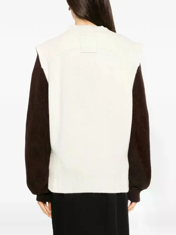 UMA WANG Ribbed-knit Sleeveless Top