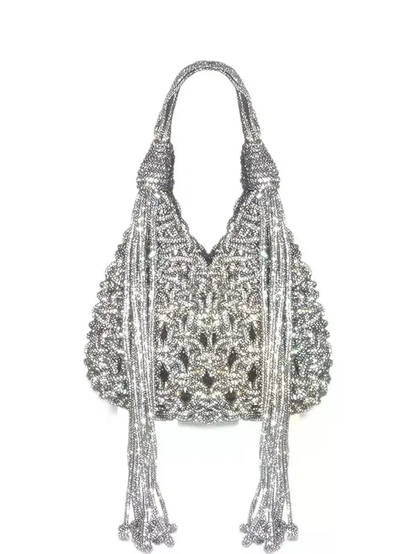 HIBOURAMA Mini Vannifique Pendant Crystal-embellished Shoulder Bag