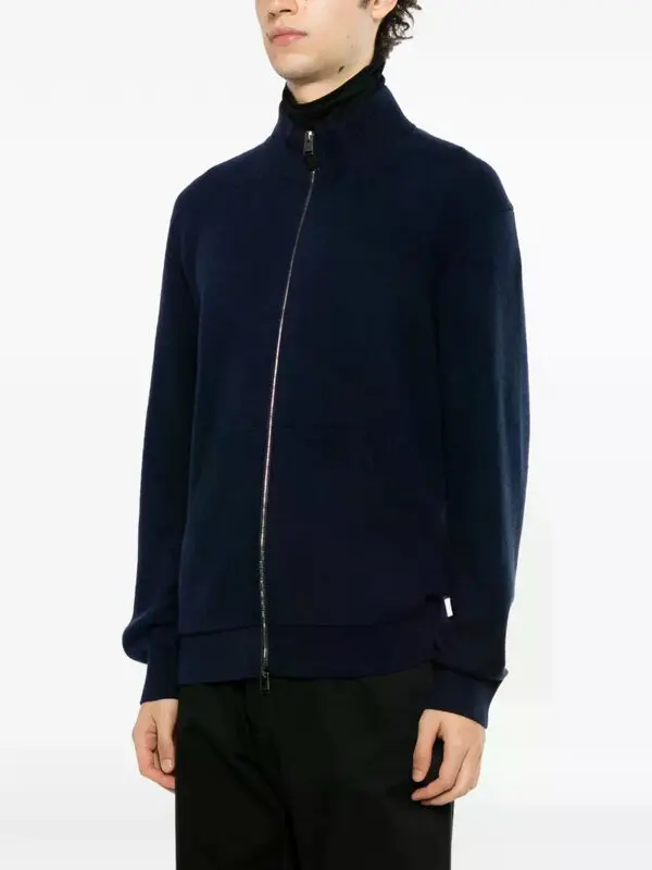 Canali Zip-up Knitted Sweater