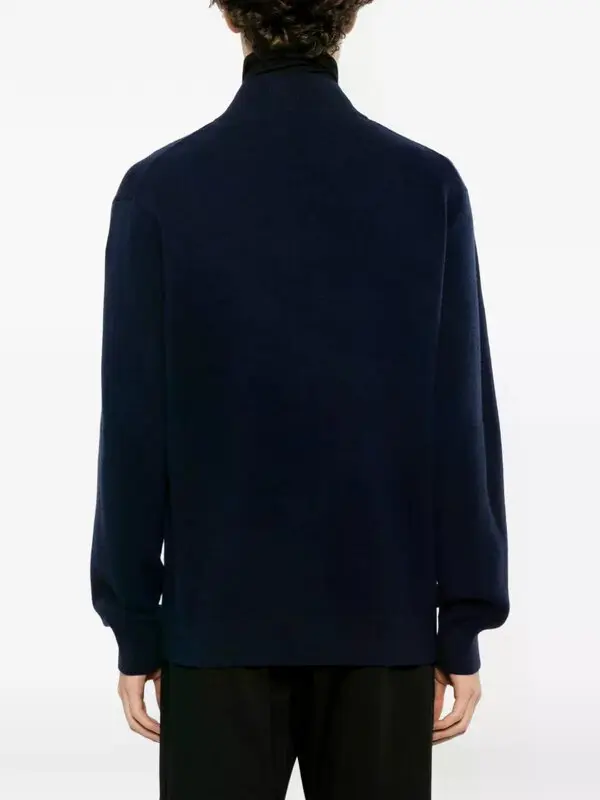 Canali Zip-up Knitted Sweater