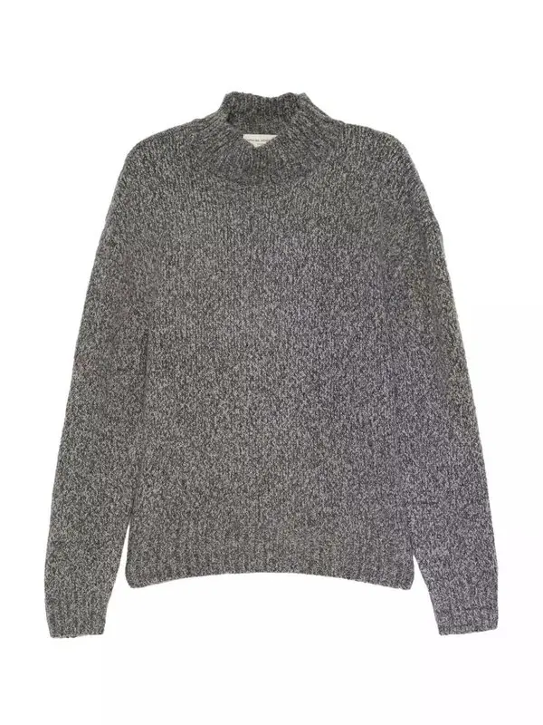 Officine Générale Marl-knit Mock-neck Sweater