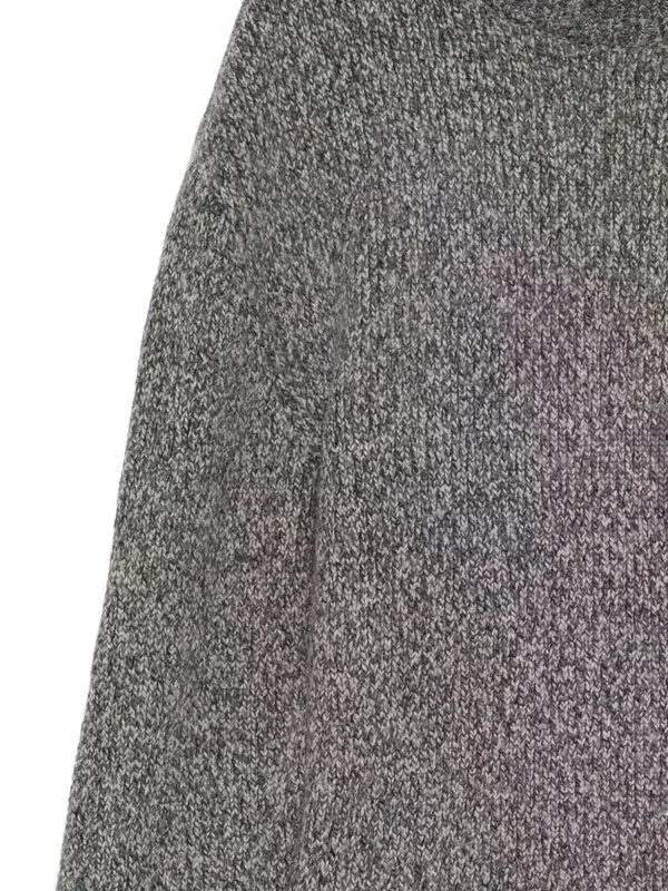 Officine Générale Marl-knit Mock-neck Sweater