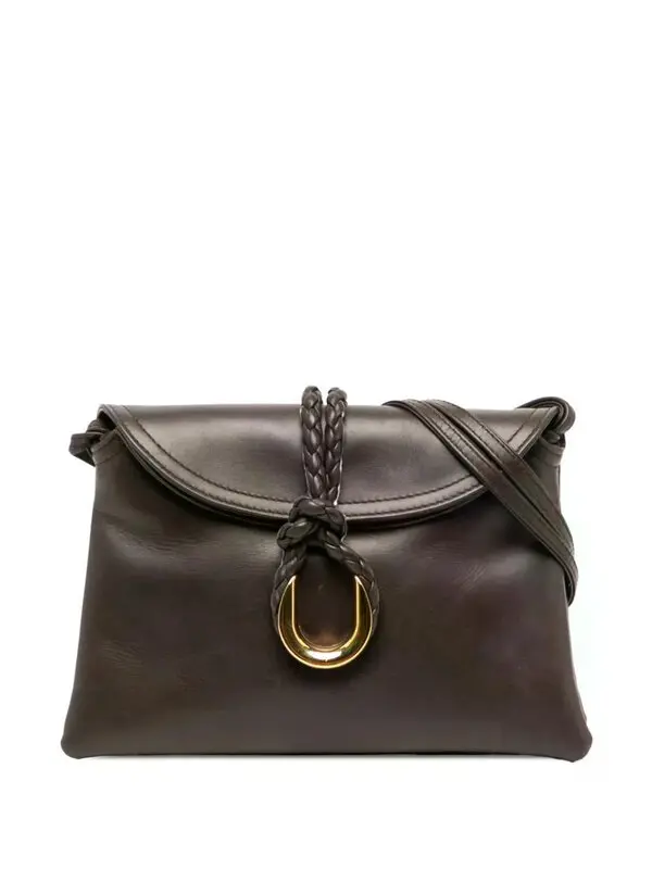 Bottega Veneta 2012-2026 Baby Calfskin Liberta Crossbody Bag - Brown