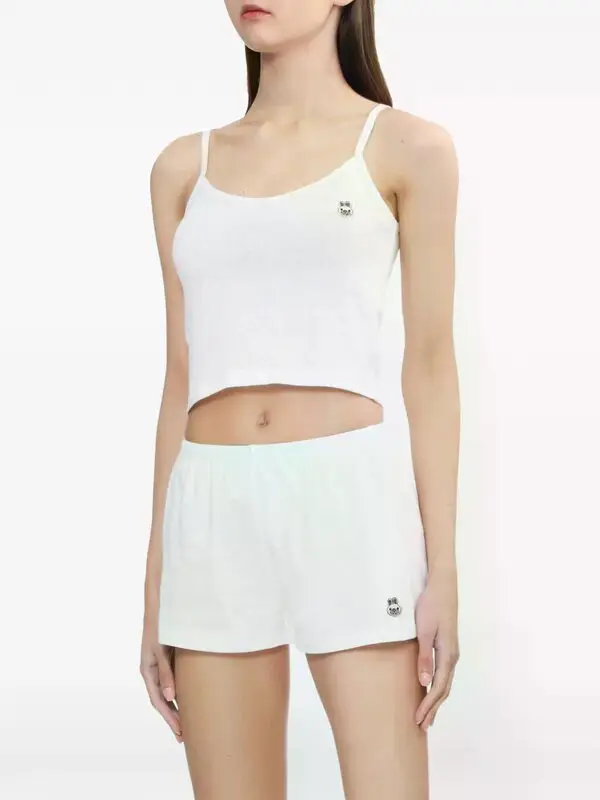 AAPE BY *A BATHING APE Baby Doppy-patch Pointelle-knit Tank Top