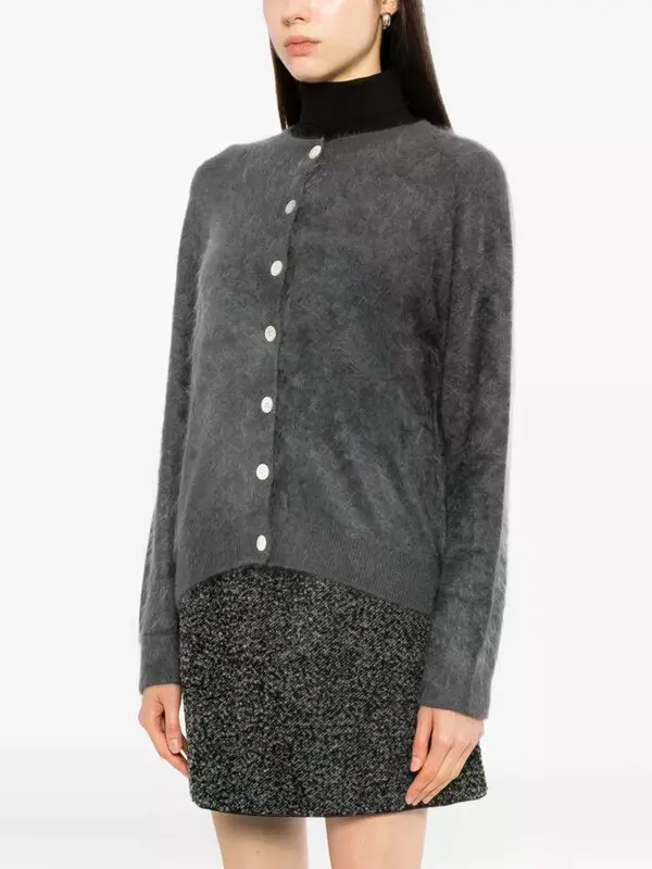 CUDDLEUP Brushed-knit Cardigan