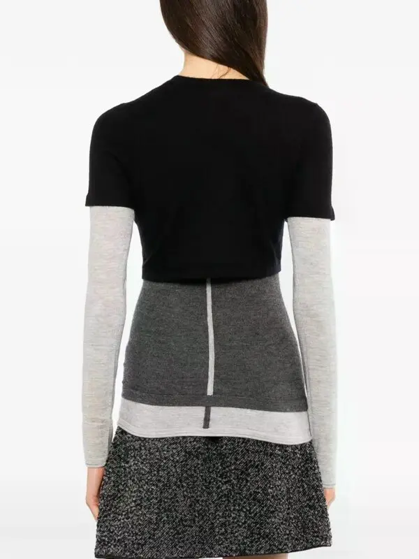 CUDDLEUP Colour-block Layered Top