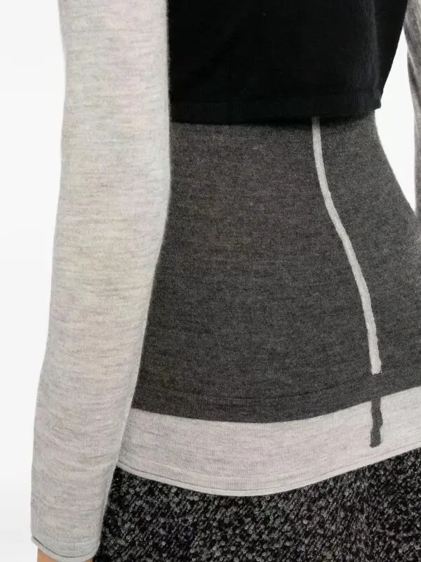 CUDDLEUP Colour-block Layered Top
