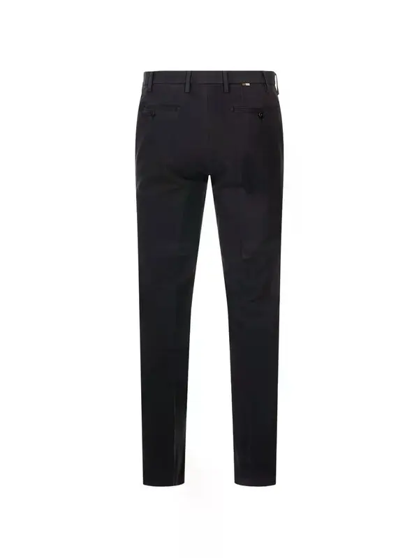 Canali Tapered-leg Chino Trousers - Blue