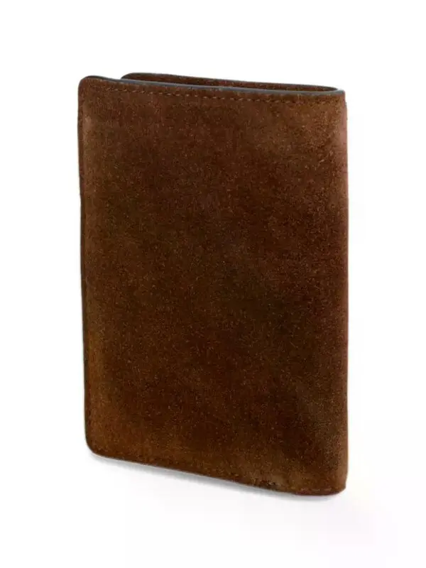 ALLSAINTS Bartlette Suede Logo-debossed Wallet