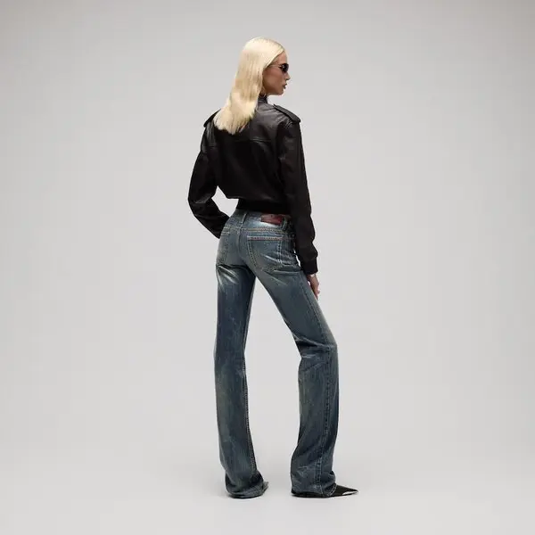 Gucci Cotton Denim Pants With Coating