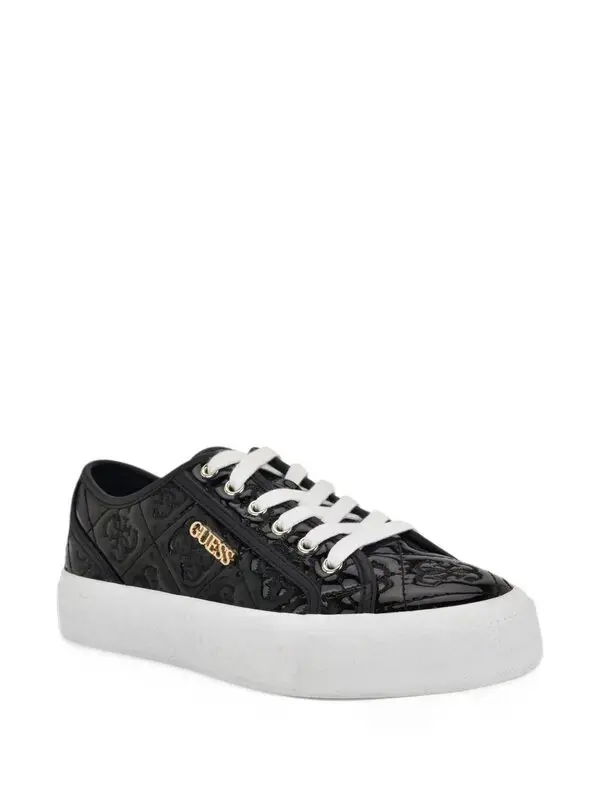 Guess Jlove Embroidery Patent Sneakers