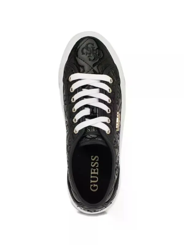 Guess Jlove Embroidery Patent Sneakers