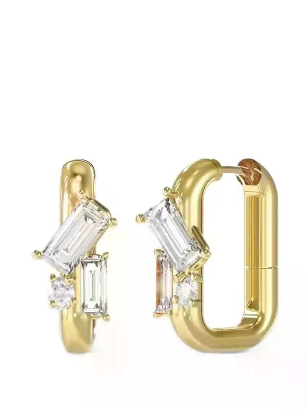 Guess Crystal-embellished Huggie Earrings - Gold