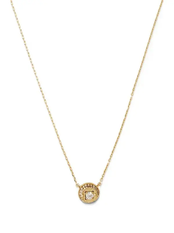 Guess Till Morning Pavé Coin Necklace
