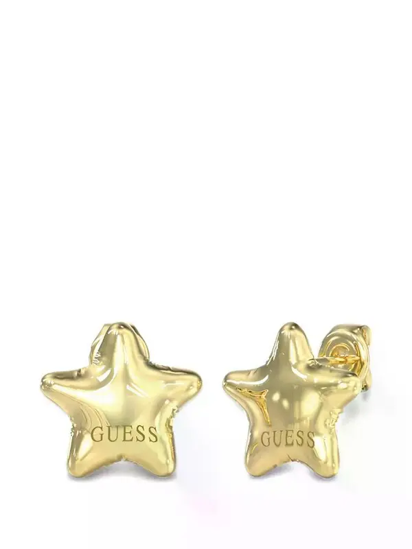 Guess Modern Star Stud Earrings - Gold