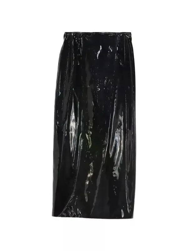 Alessandra Rich Vinyl Midi Skirt
