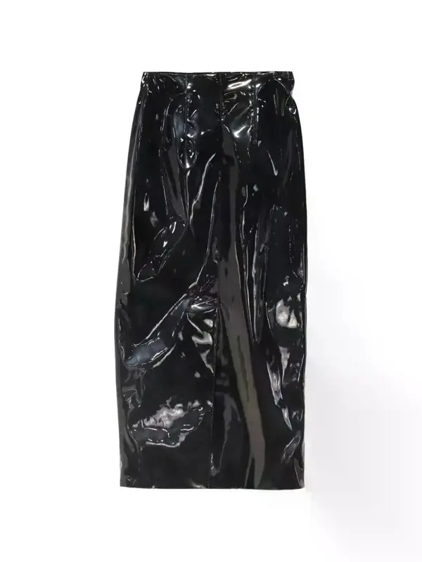 Alessandra Rich Vinyl Midi Skirt