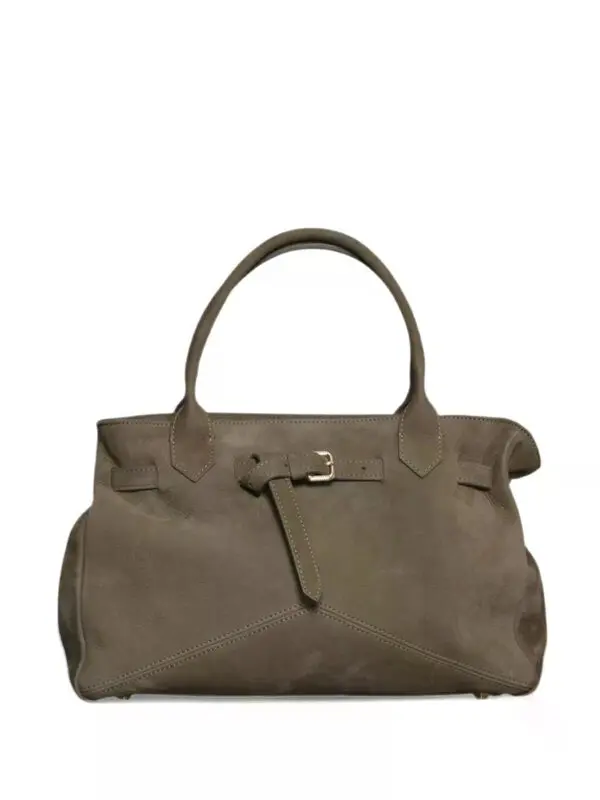 BALLANTYNE Medium Kate 993 Buckle-detail Suede Tote Bag
