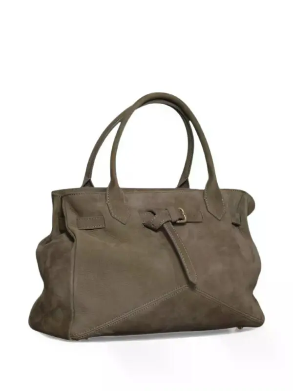 BALLANTYNE Medium Kate 993 Buckle-detail Suede Tote Bag