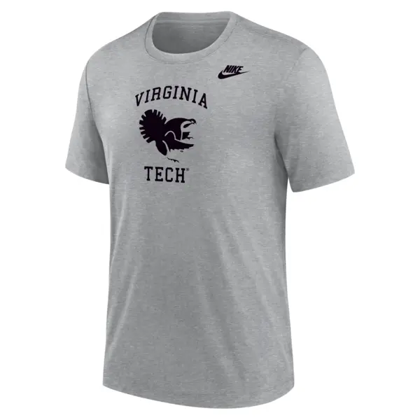 Nike Virginia Tech Hokies Football Tri-blend T-shirt - Grey