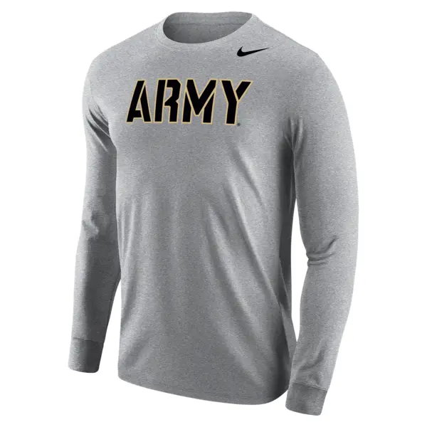Nike Army Black Knights Football Long-sleeve T-shirt - Grey