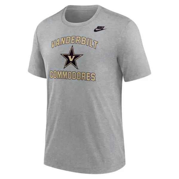Nike Vanderbilt Commodores Football Tri-blend T-shirt - Grey
