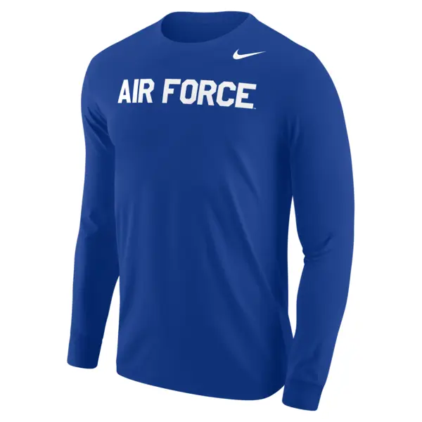Nike Air Force Falcons Football Long-sleeve T-shirt - Blue
