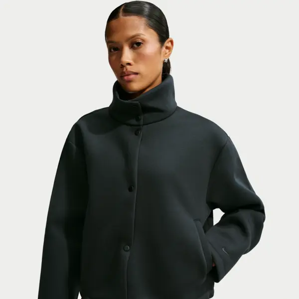 Nike Article Fleece Oversized Jacket - Black
