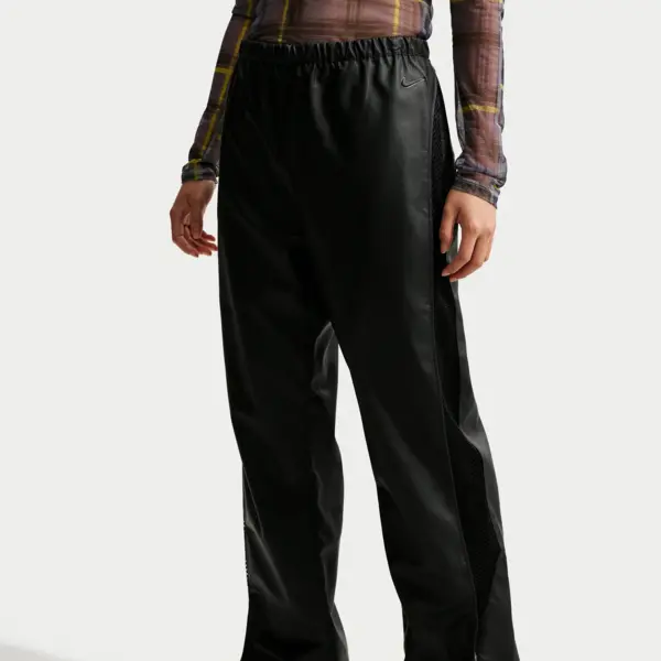 Nike Sportswear Faux-leather Track Pants