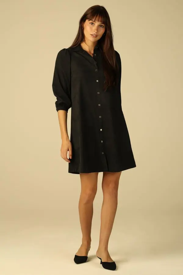 DUFFIELD LANE Suede Ashlynn Dress