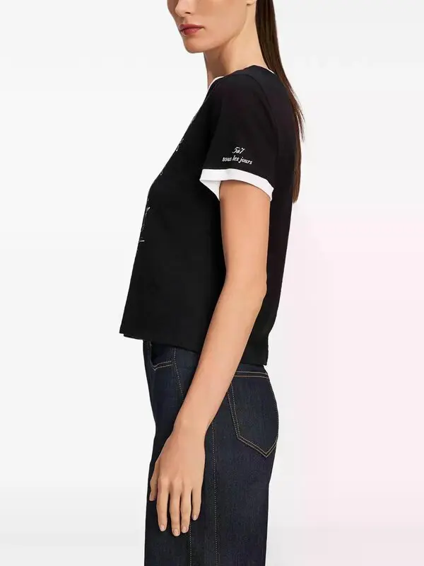 Cinq À Sept Doodle-print T-shirt - Black
