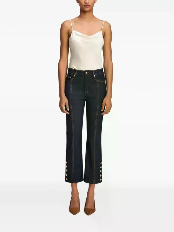 Cinq À Sept Maggie Button-embellished Jeans