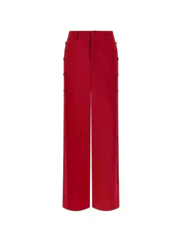 DI.LA3 PARI' Button-detail Wide-leg Trousers